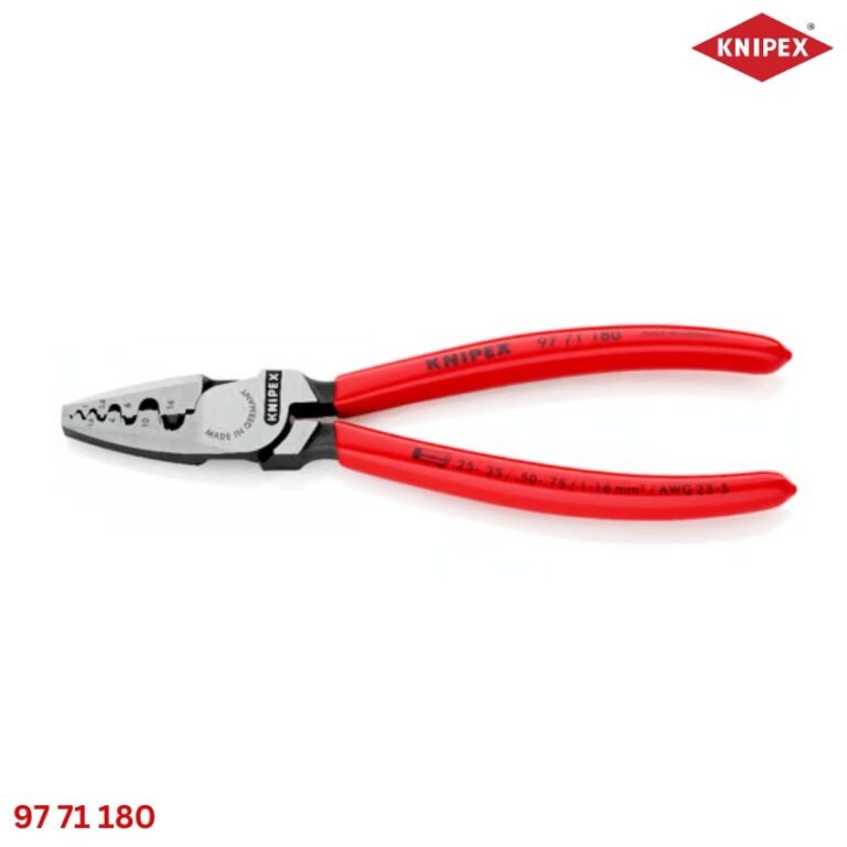 Kìm bấm cos vuông Knipex 97 55 04 ép cos 0,08 - 16 mm² - Unitools Vietnam