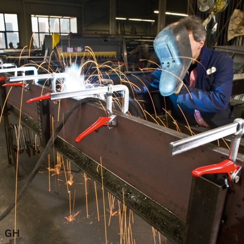 Cảo kẹp nhanh chữ F, kiểu bánh răng BESSEY GH - Unitools Vietnam